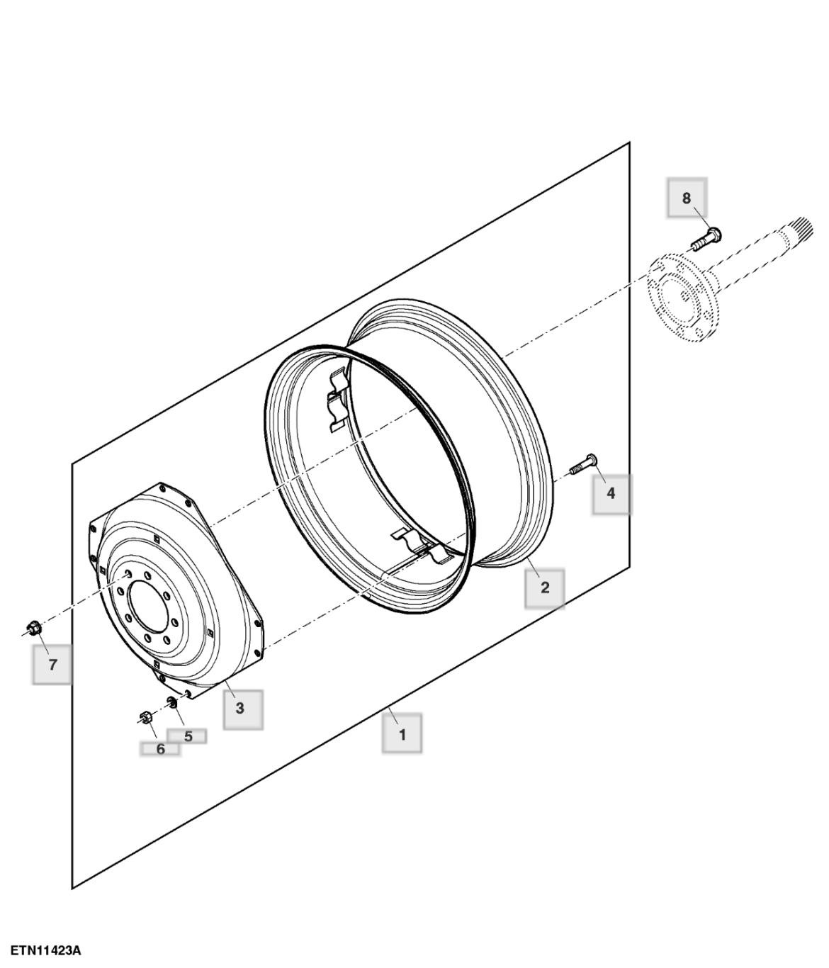 Bánh xe và tấm phủ kim loại